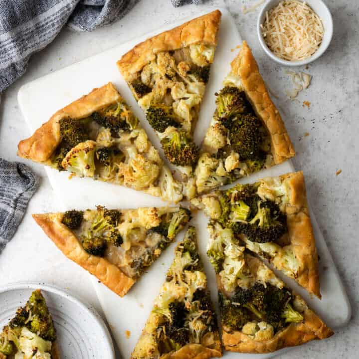 Roasted Vegetable Galette (GF) - Well Fed Baker