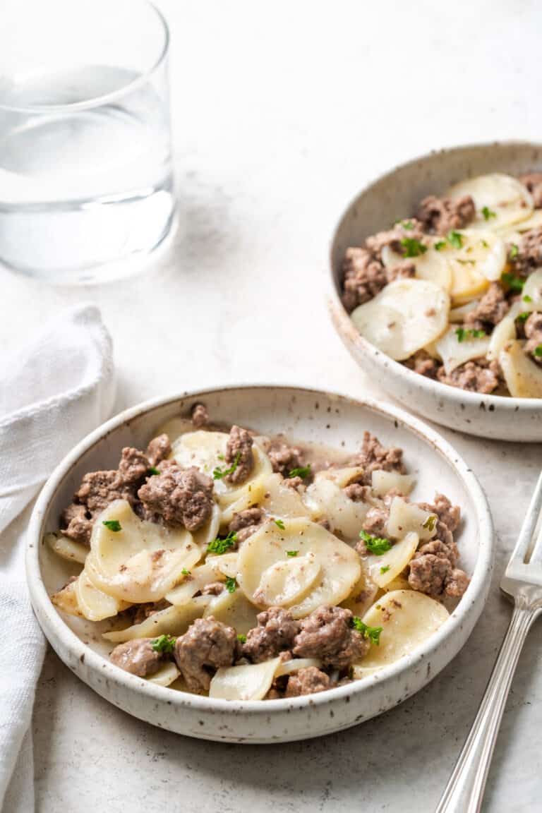 Copycat Hamburger Helper Potato Stroganoff Recipe - Well Fed Baker