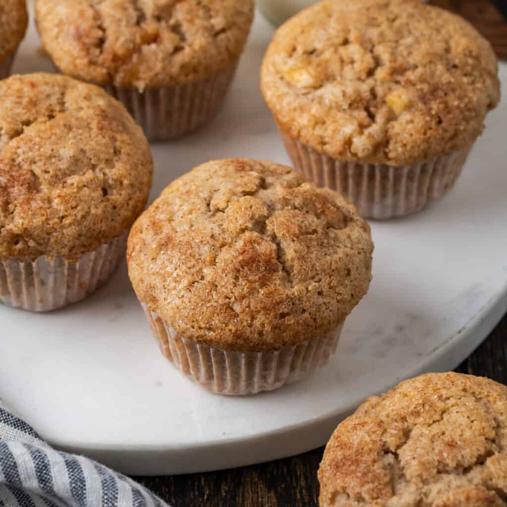 Easy Apple Banana Muffins (GF) - Well Fed Baker