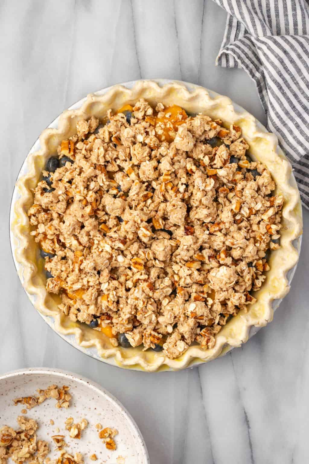 Oatmeal Crumble Topping for Pie - Well Fed Baker