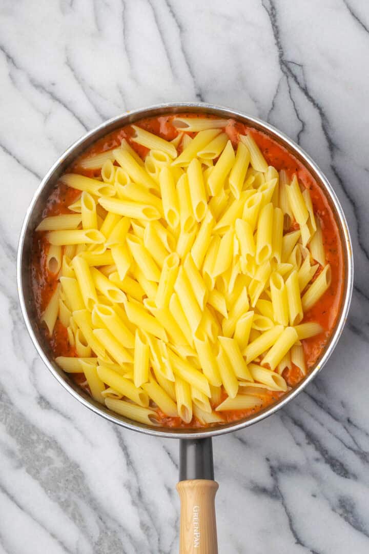 Rose Sauce Pasta (Pink Sauce Pasta) - Well Fed Baker