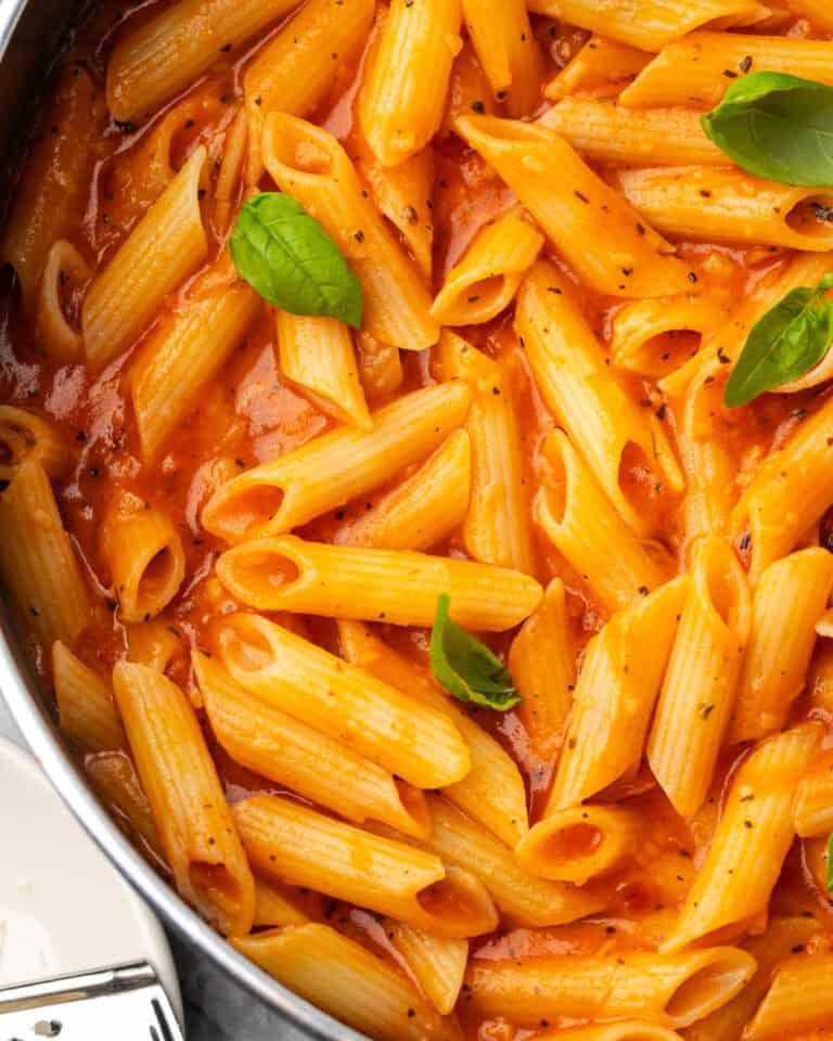 Rose Sauce Pasta (Pink Sauce Pasta) - Well Fed Baker